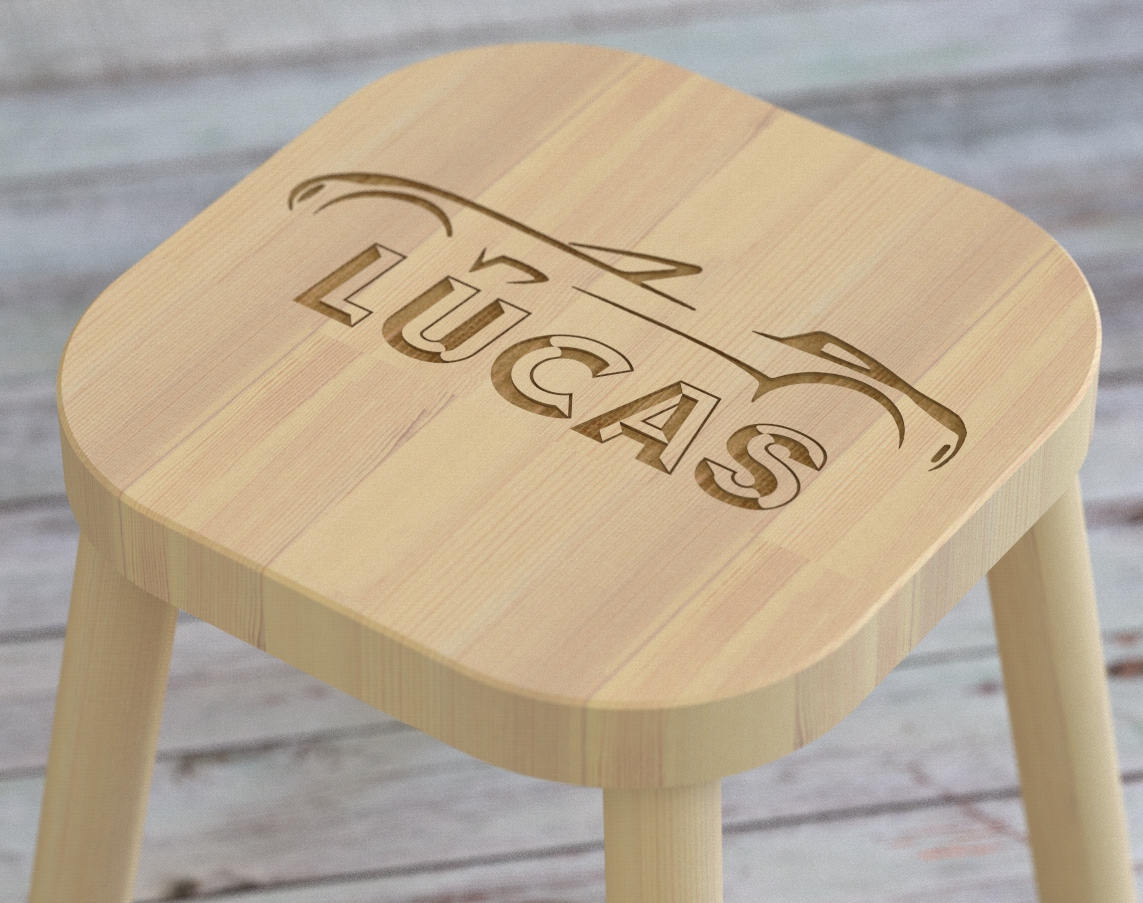 Race Car, Kids Step Stool, Kids Name Stool, Kids Stool, Childrens Stoo ...